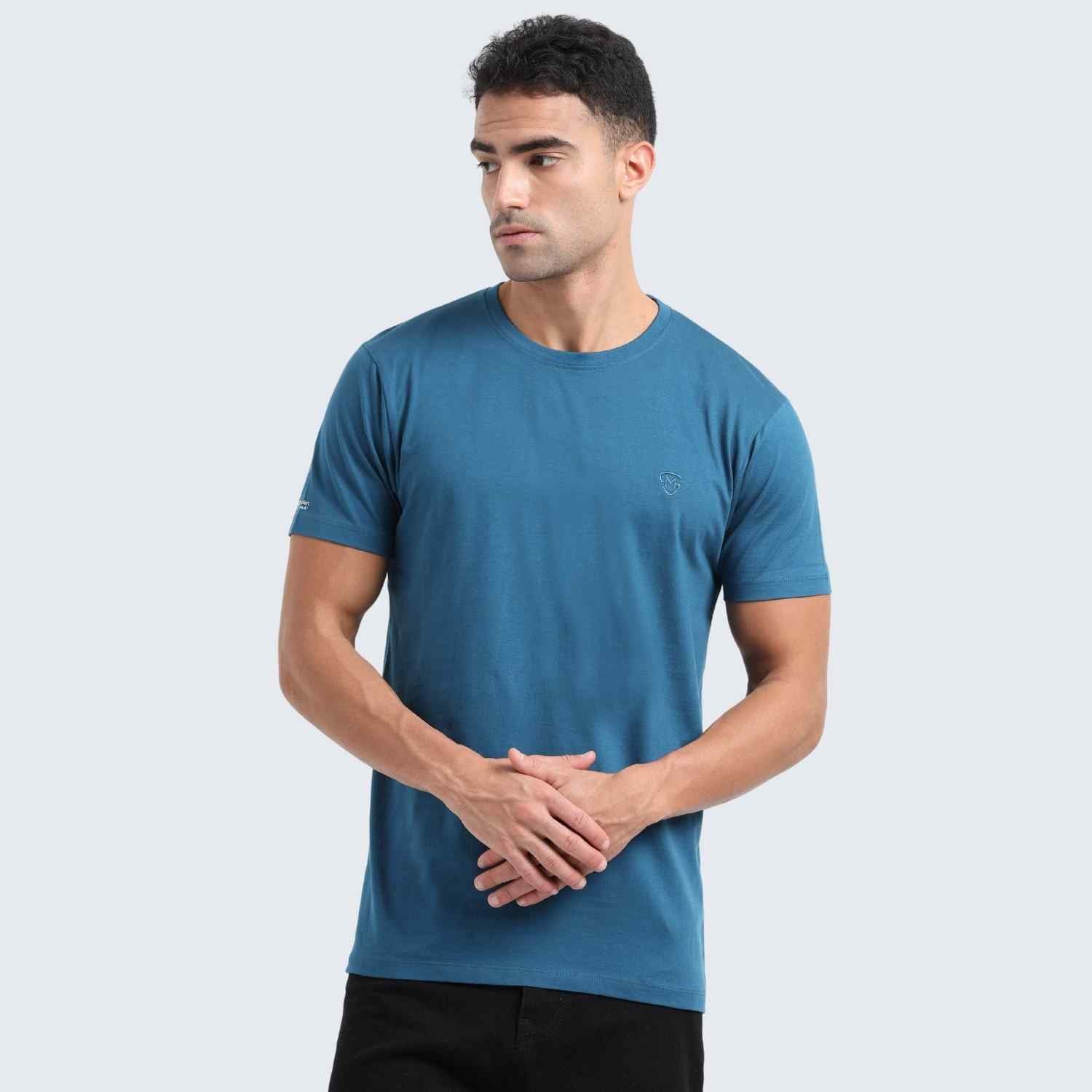 Men's Solid Round neck T-shirt – Teestra