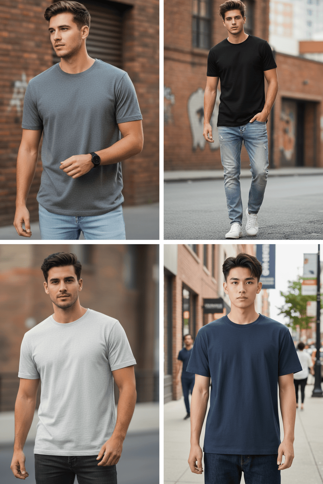 Mens Round Neck | Combo | Super Value Pack Of 4 – Teestra