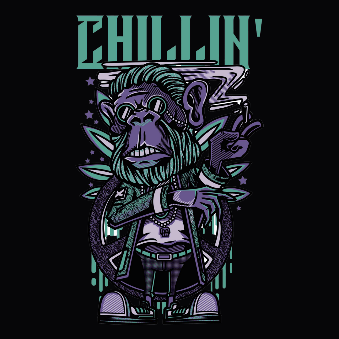 Oversized | Men | Black | Chillin' – Teestra